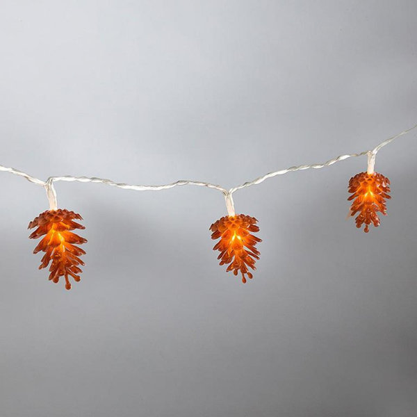 The Holiday Aisle® 10 Pinecone Light String | Wayfair